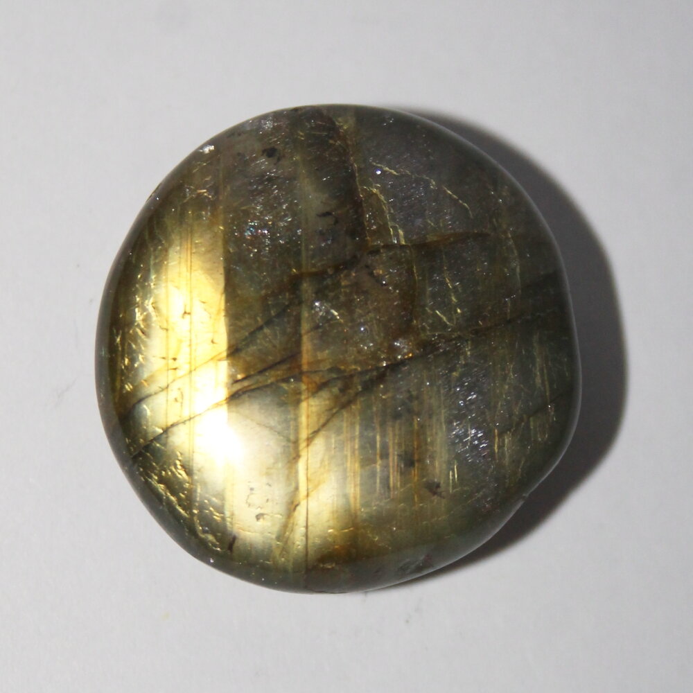 Лабрадор кабошон, натуральный камень, 25х25х7 мм, Мадагаскар, "True Stones"