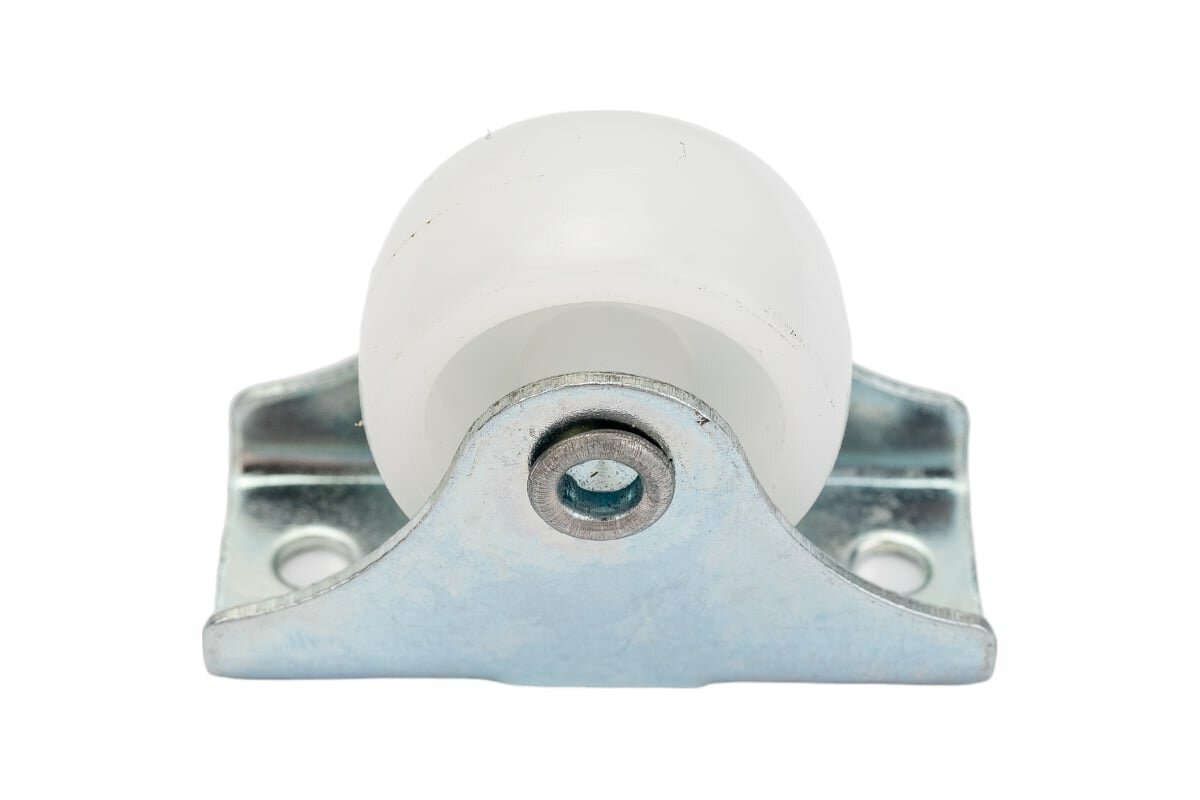 Tech-Krep К.1 выкатной неповоротный ролик D25 белый пластик наклон 152363 мебельной системы