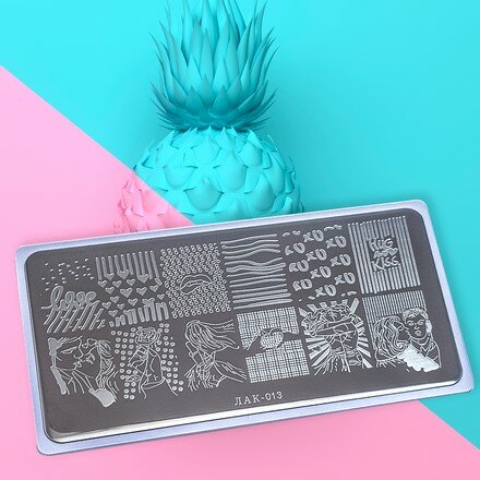 Трафарет ЛакSHERY 013 12 х 6 см silver