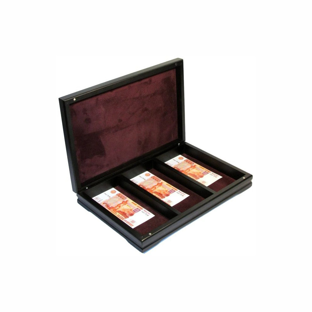 Шкатулка для трёх валют 35,5х24х5,5 см 999-RT-39n