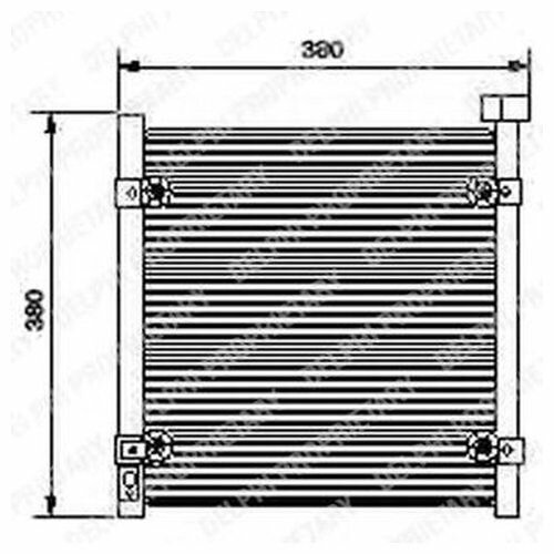 Радиатор кондиционера Delphi TSP0225422 для Honda Civic V, VI, VII