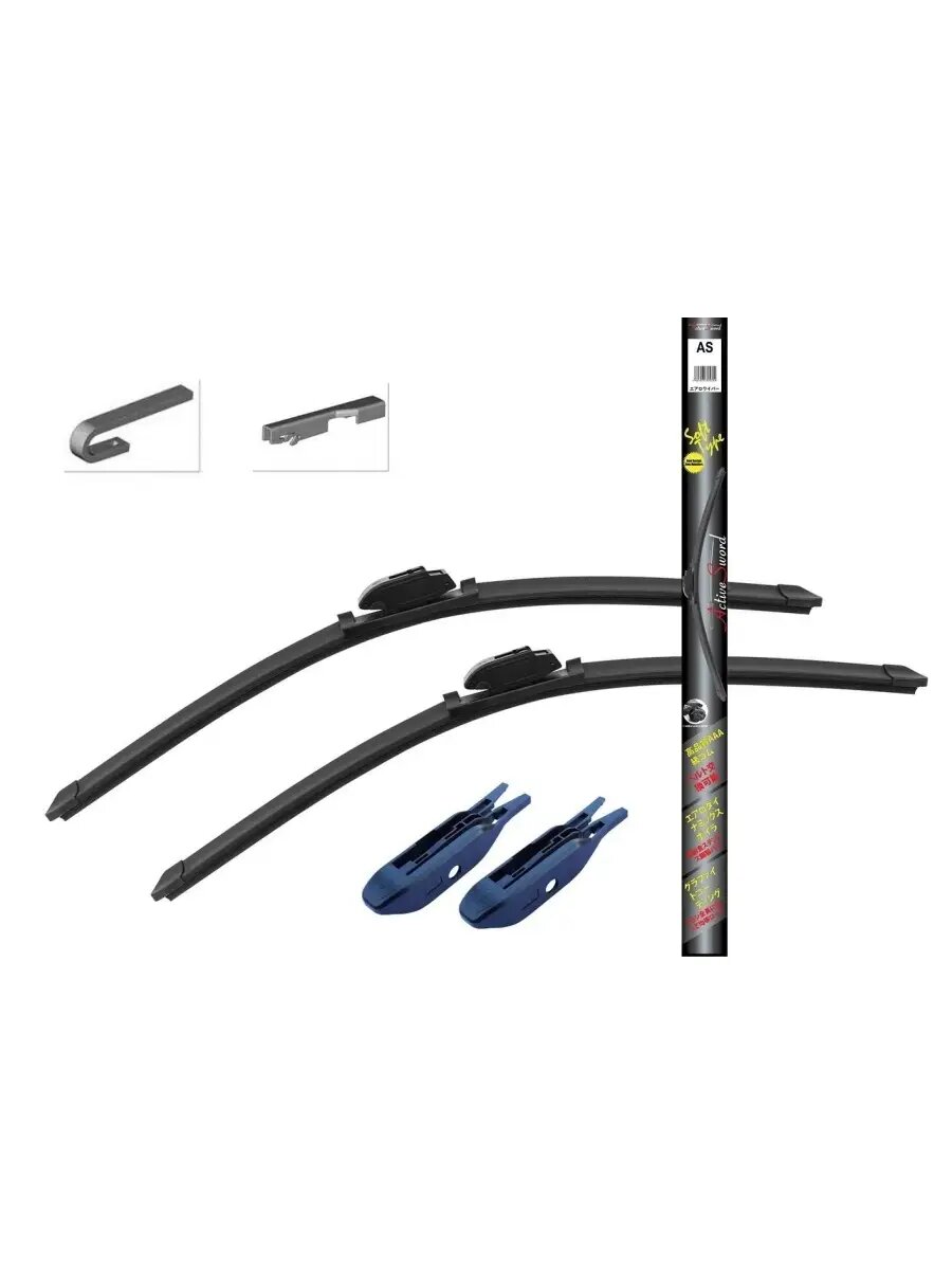 Щетки Maruenu Flex Active Sword с графитом 550мм+550мм, для: Audi A6 (2004-2011)