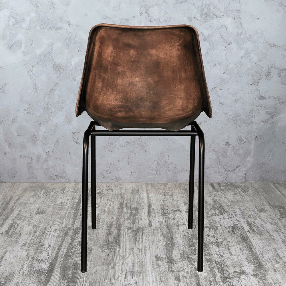 Стул со спинкой из натуральной кожи "Дейли", Decor of Today, 44 х 52 х 76 (габариты) — фото 1