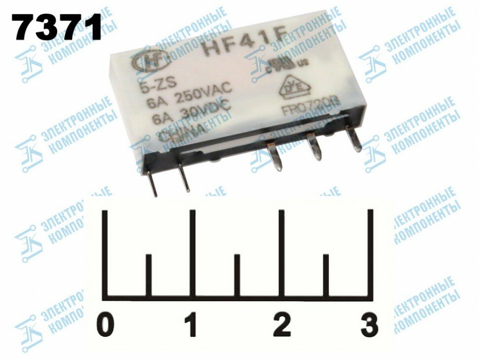 Реле =5V 6A/250V HF41F