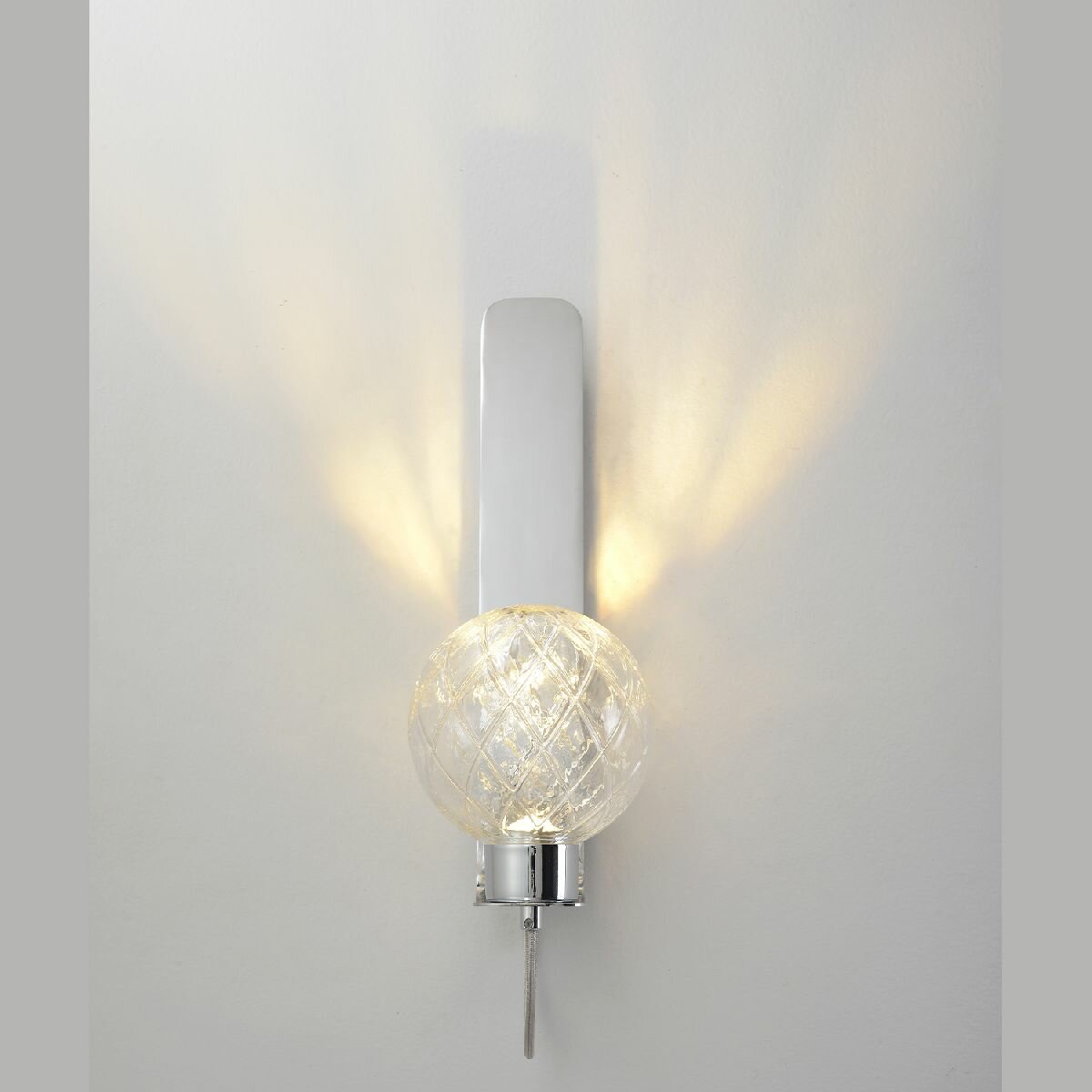 Бра Crystal Lux BELLA AP1 CHROME, цоколь LED, мощность 5 Вт, напряжение 220 В — фото 1