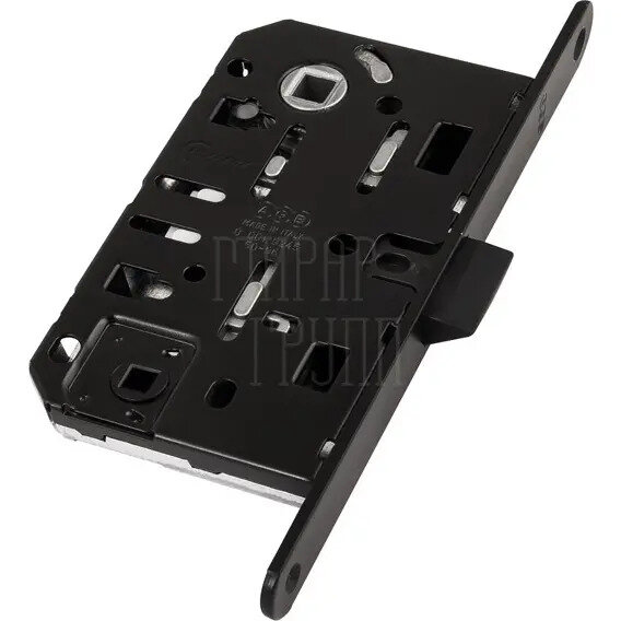 Защелка тихая AGB Mediana Evolution под завертку с отв. пл. крепеж (BOX) черный