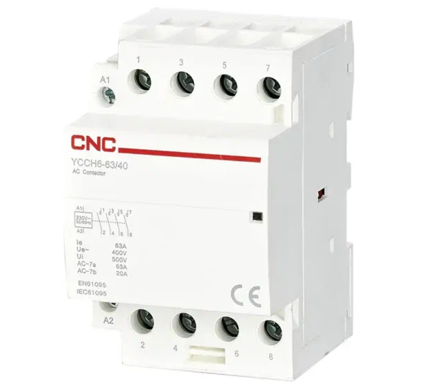 A034024 YCCH6 63/40 63A 4P AC220В 4НО Контактор модульный