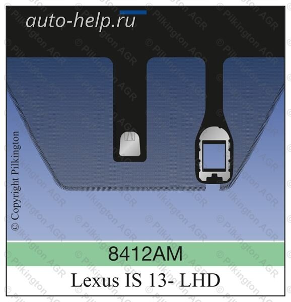 FYG LEXUS Лобовое Обогрев ДД VIN Молдинг acustic