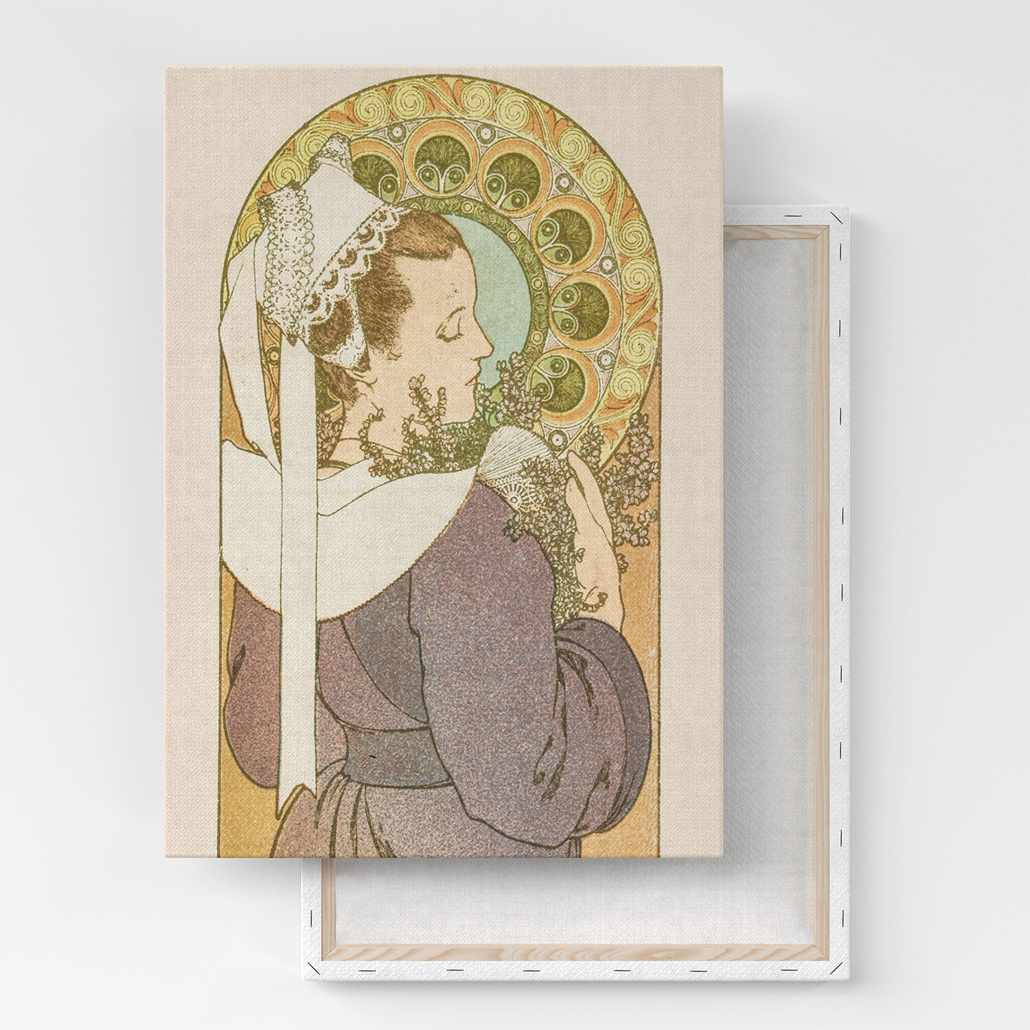 Картина на холсте, репродукция / Альфонс Муха / Размер 60 x 80 см