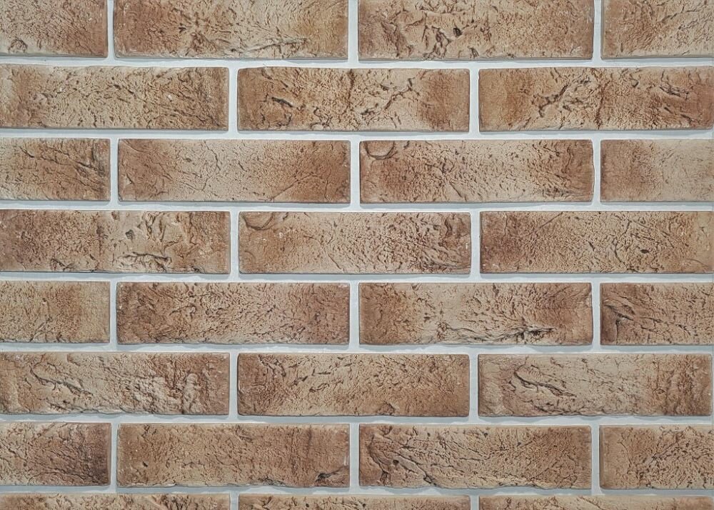 Декоративный Кирпич Русский Камень Петровский Викинг Артикул 12.03 Ш25.2хВ6.7хТ1.1 см 1м2.