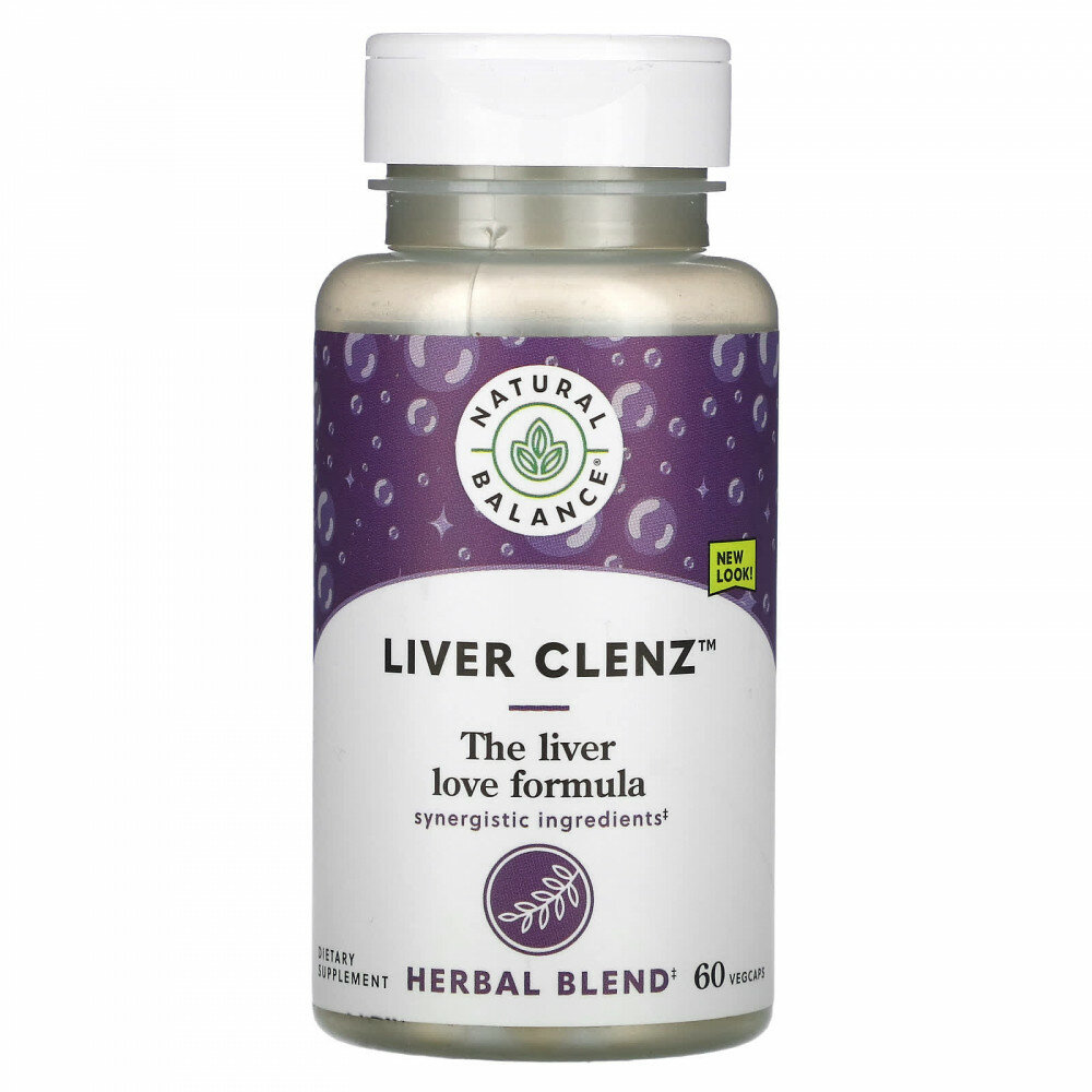 Natural Balance, Liver Clenz, 60 растительных капсул