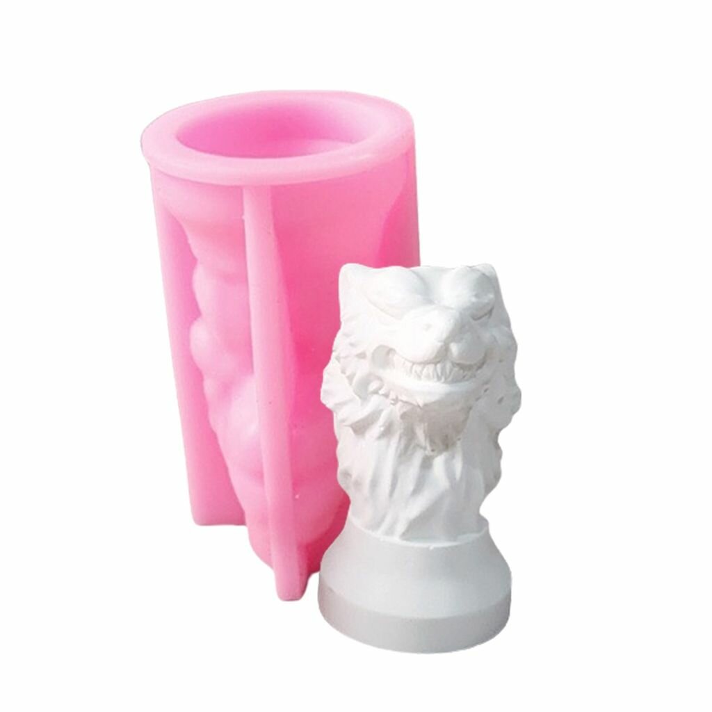 3D фигурка головы волка, силиконовые формы для свечей изготовления мыла из эпоксидной смолы, украшение дома, термостойкая