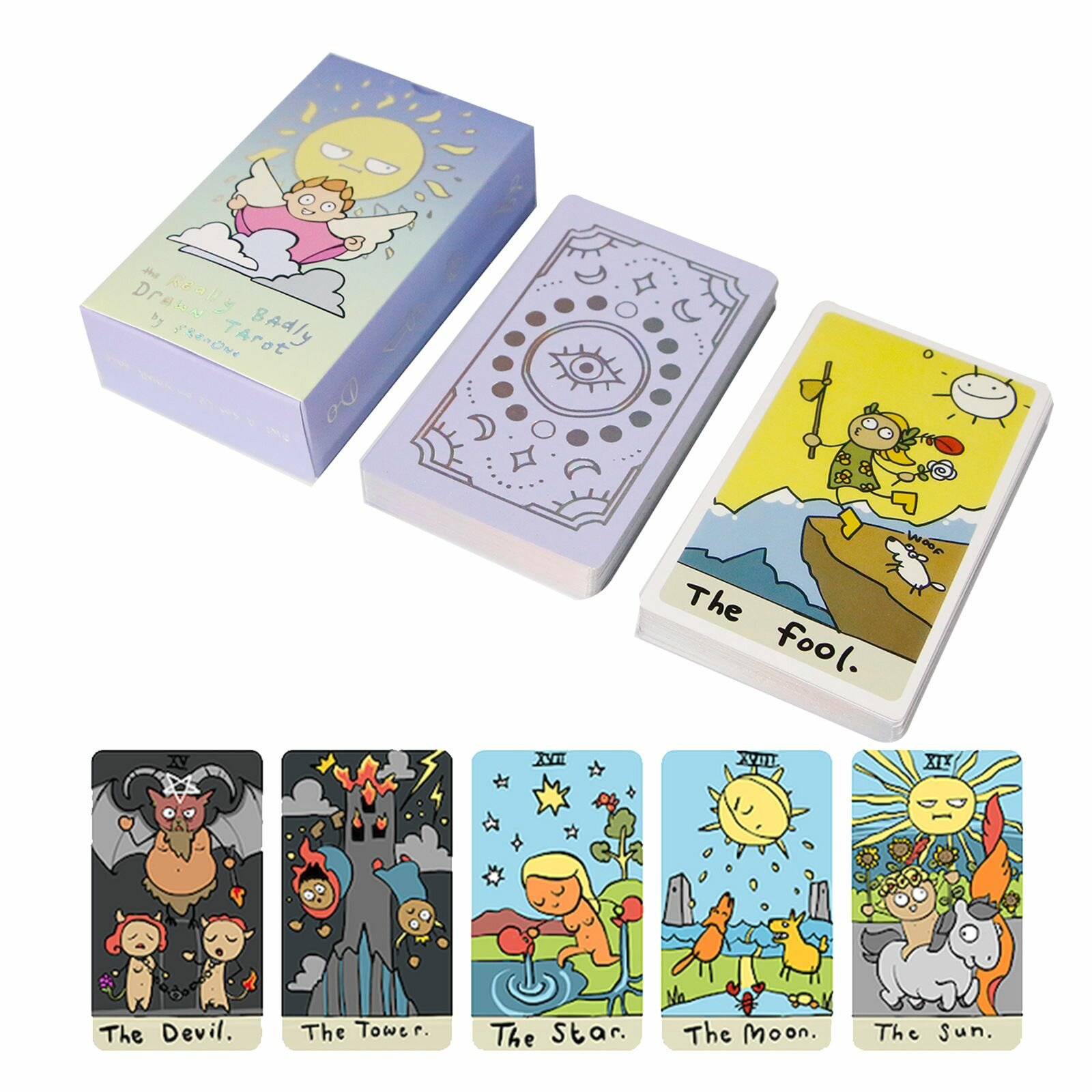 Карты Таро The Really Badly Drawn Tarot 80 карт. 12*7см.