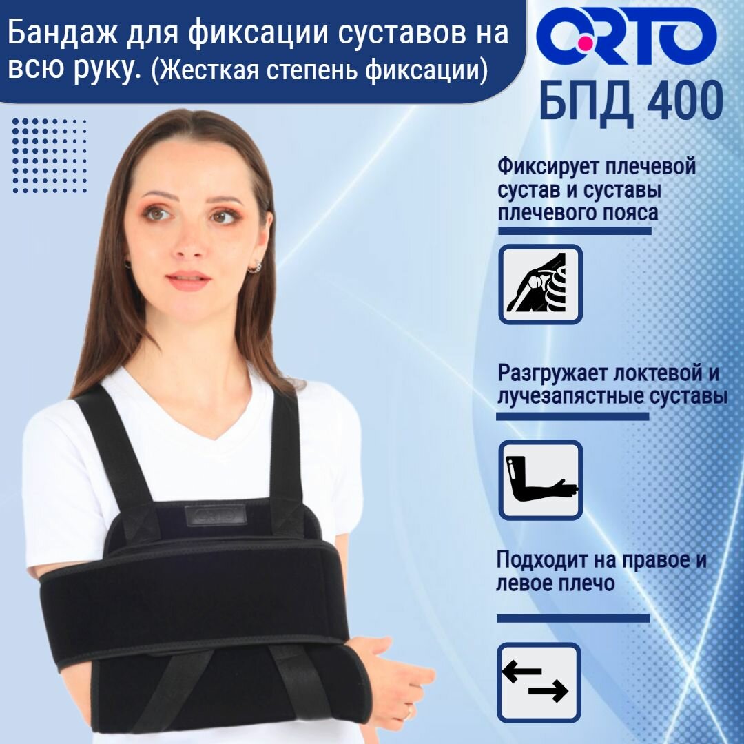 Бандаж на плечо/плечевой сустав и руку. Повязка дезо на плечо БПД 400. Размер S-M