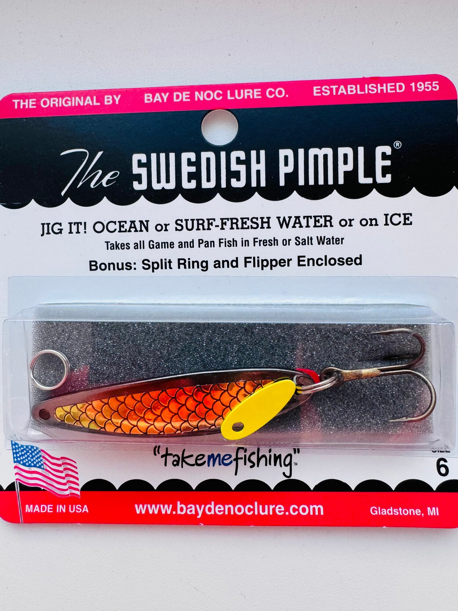 Блесна зимняя The Swedish Pimple 6