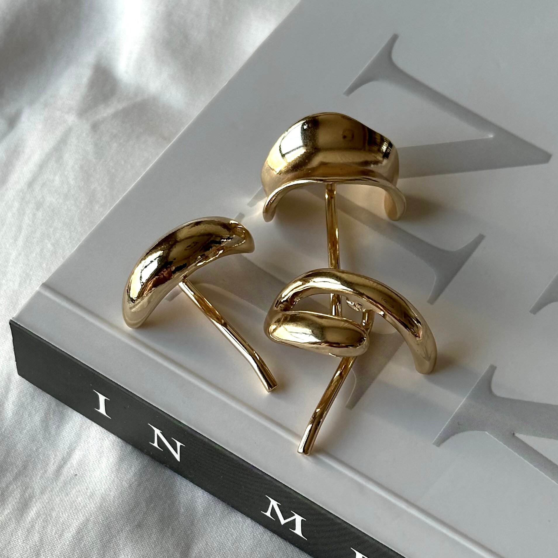 Заколки для волос "DUWN" из нержавеющей стали, 3 шт в комплекте