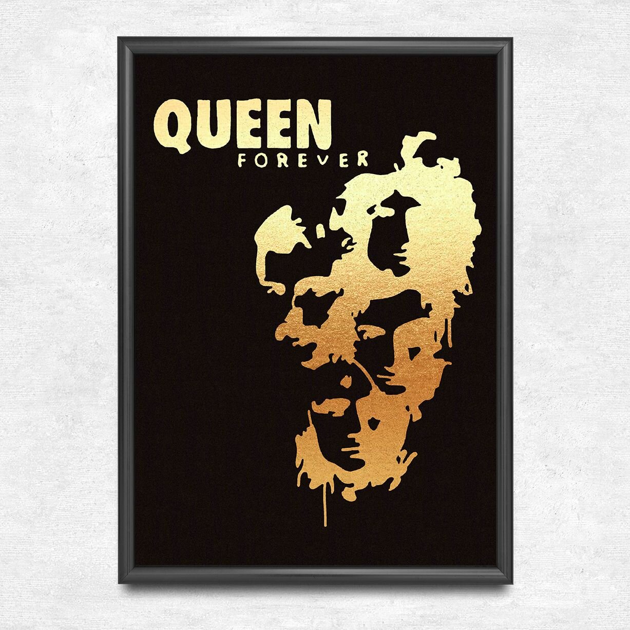 Постер Queen / Плакат Фредди Меркьюри РОК Декор для квартиры, дома, офиса, комнаты