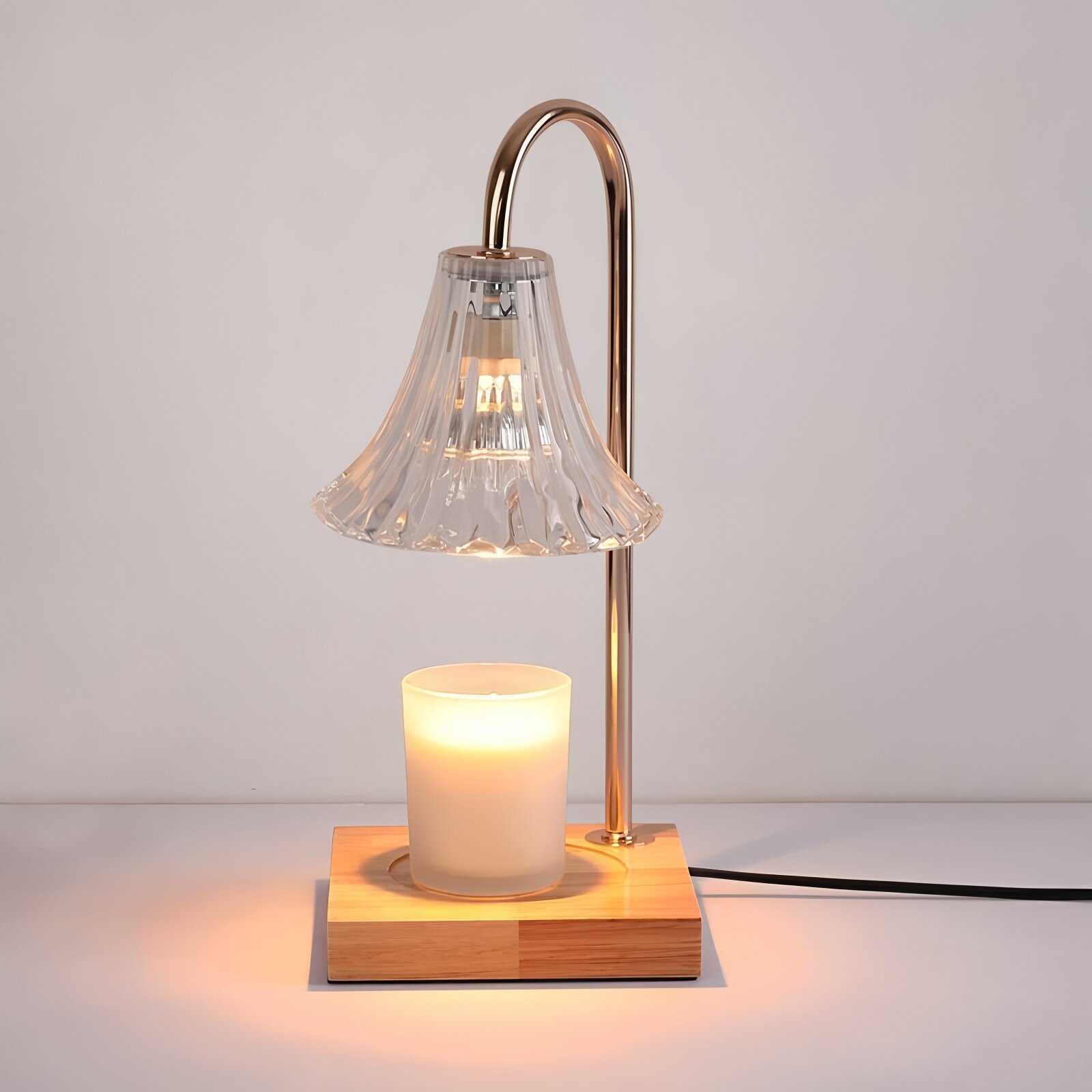 Сенсорная лампа для плавления воска с регулировкой температуры и верхним нагревом, бездымная аромалампа для спальни