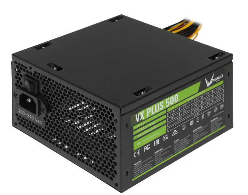 Блок питания Formula 500W Retail VX PLUS 500 ATX v2.3 Haswell
