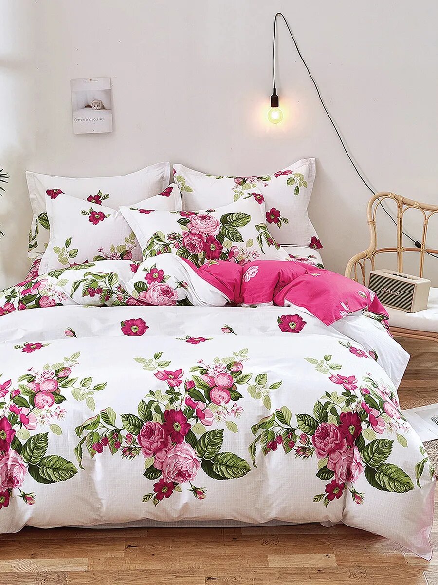 Постельное белье 1.5 хлопок наволочки 50х70 Twill