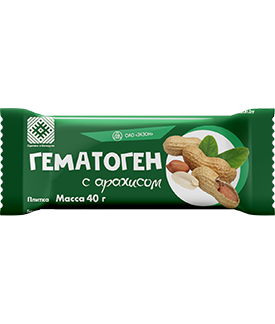 Гематоген С арахисом