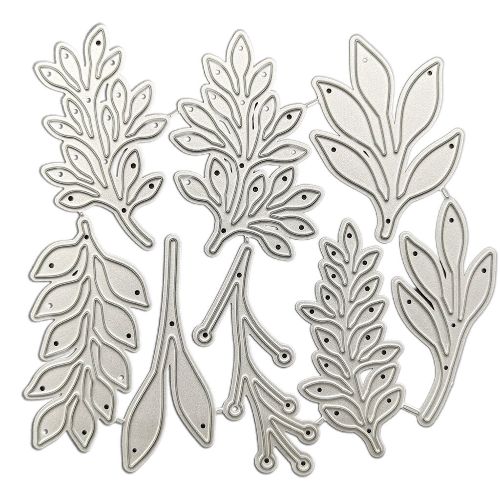 Шаблон бумажной открытки для альбома DIY для скрапбукинга Трафарет для резки металла из листьев дерева