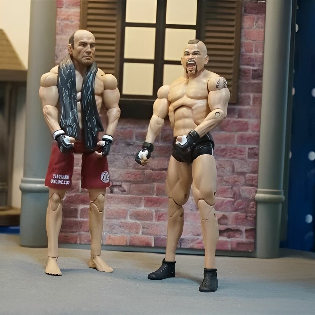 Экшн-фигурка борец UFC, Двухместный боевой костюм, 2 шт. (20см, пакет)