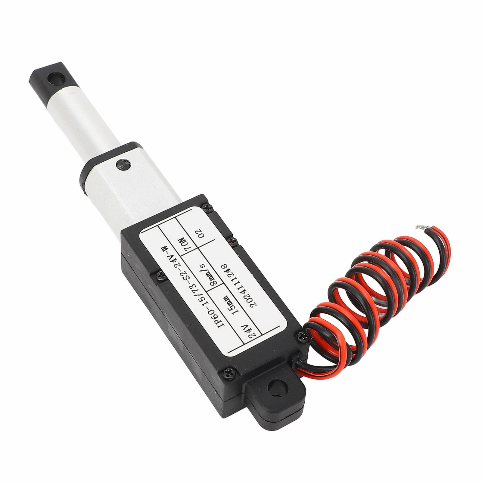 24 В постоянного тока Мини линейный привод с концевым выключателем Электрический привод для дивана-реклайнера Робот Ход 15 мм Тяга 70 Н Скорость 8 мм/с