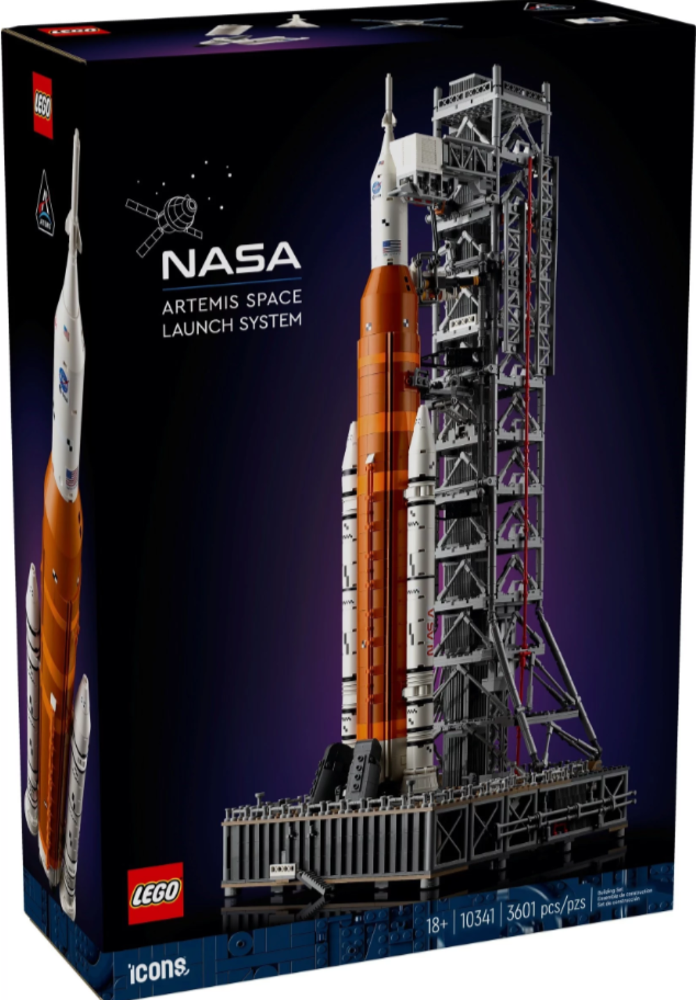 Конструктор LEGO Icons 10341 Система космического запуска NASA Артемида, 3601 дет.