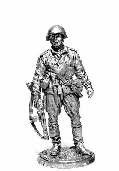 Оловянный солдатик фигурка Старший сержант пехоты Красной армии, 1943-45 гг. СССР