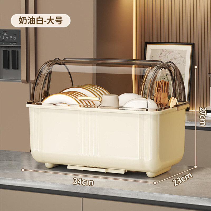 Стеллаж для хранения мисок и тарелок, кухонный шкаф с крышкой, сушилка для посуды, тарелок, мисок и палочек для еды, оптовая коробка для хранения