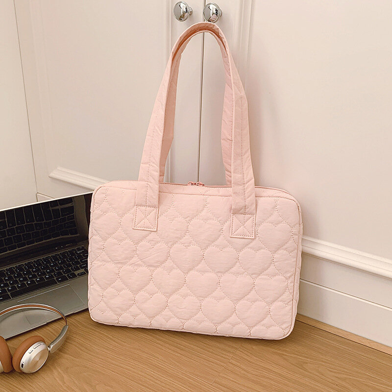 Новая корейская мягкая сумка для ноутбука в форме сердца 14inch года, популярная сумка для хранения ноутбука, защитный чехол