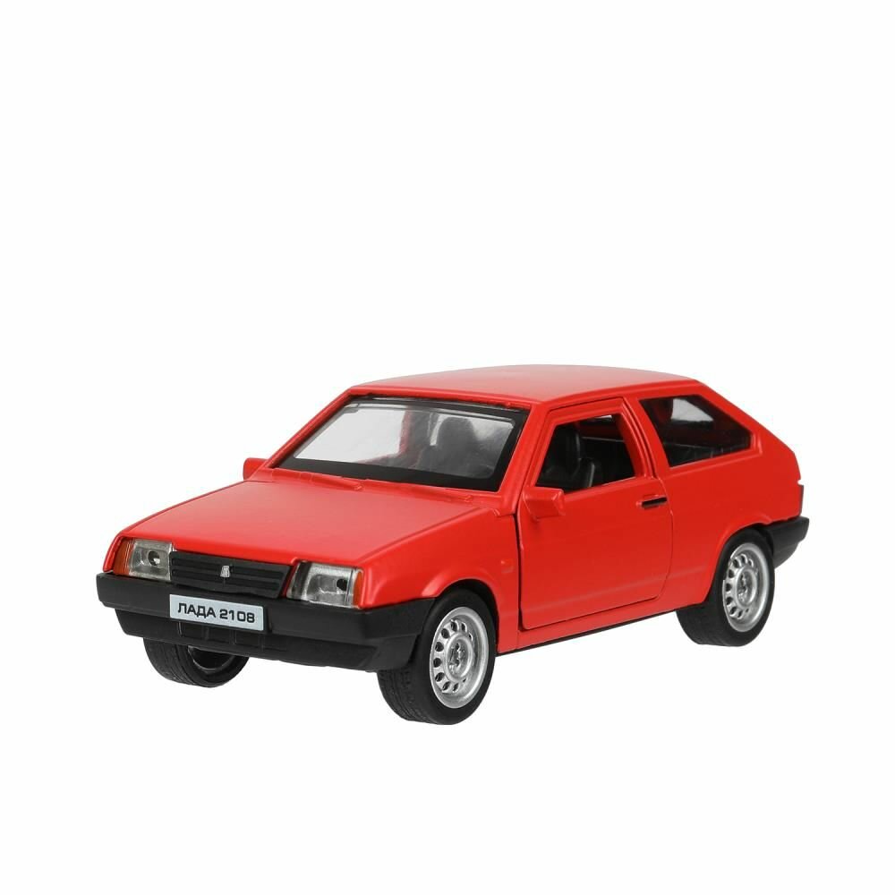 Технопарк Инерционная металлическая модель Lada-2108 Спутник , красная матовая