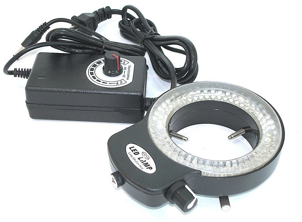 Универсальная регулируемая светодиодная подсветка для микроскопов 144 диода