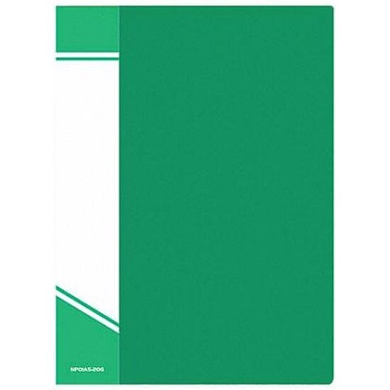 Папка с файлами Informat А5 20 файлов зелен. пластик 550 карман д/маркир. этикет.