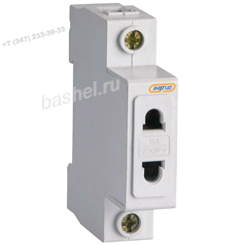Розетка TMS-1 2PIN 10А 230В на DIN рейку энергия