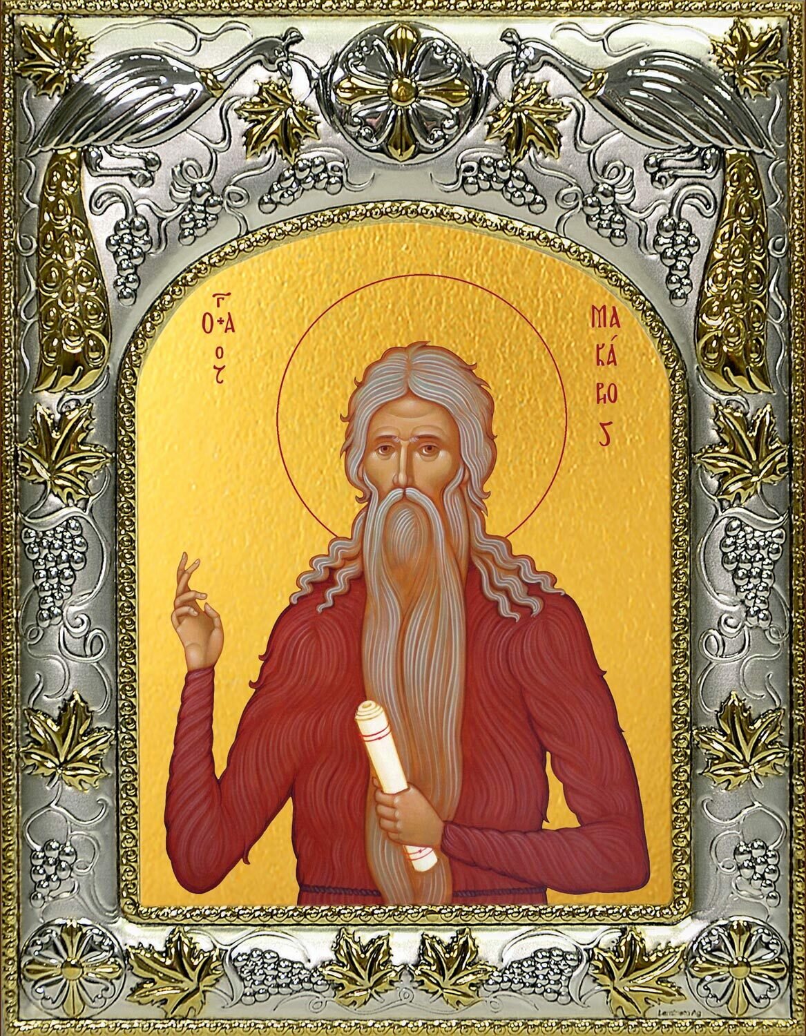 Икона Макарий (Макар) Великий, Египетский преподобный