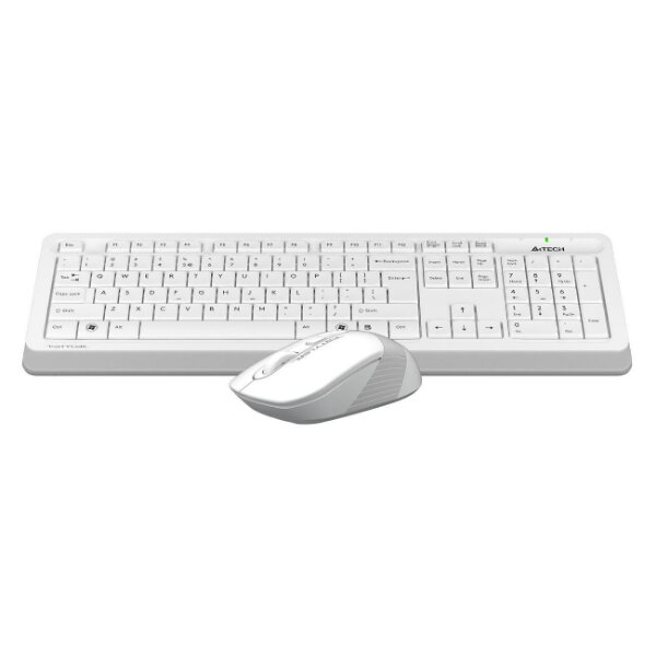 Комплект клавиатура+мышь A4Tech FStyler FG1010S беспроводной, USB, 2000 DPI, белый/серый