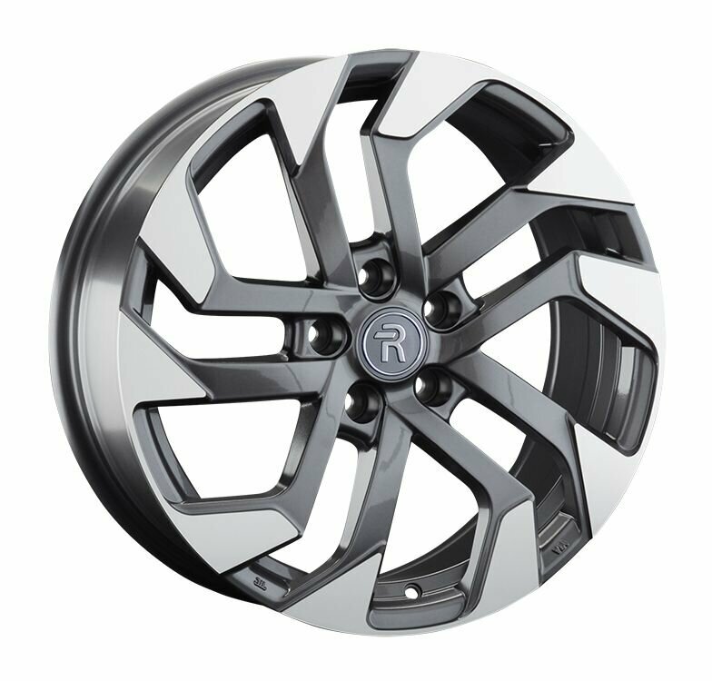 Колесный диск Replay NS218 17x7" PCD5x114,3 ET40 D66,1 темно-серый глянцевый с полированными лучами