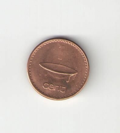 Монета Фиджи 1 цент 1999