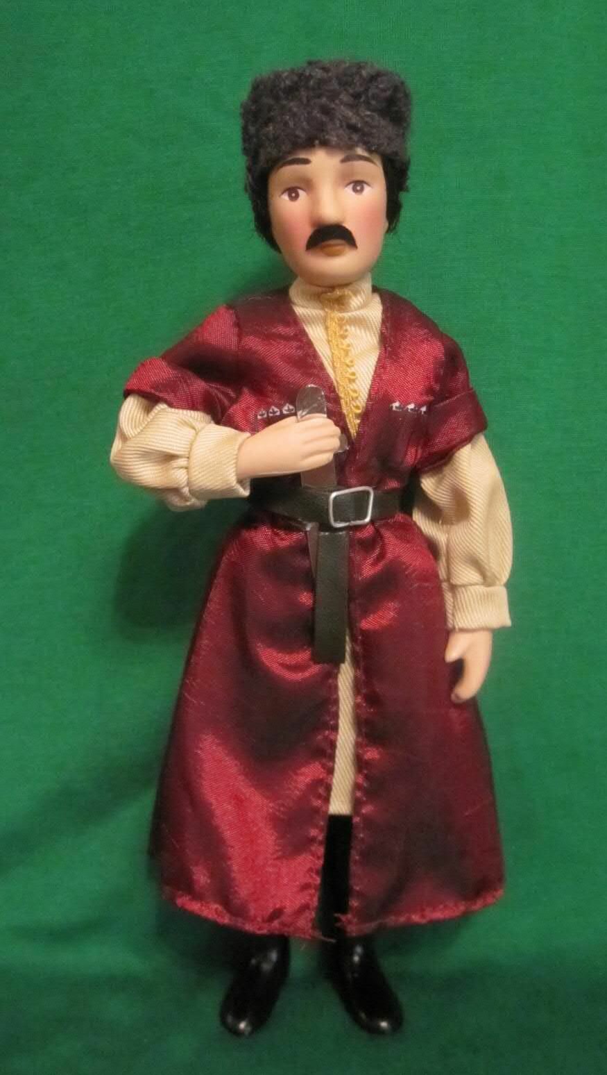 Кукла коллекционная в черкесском мужском костюме