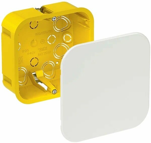 Коробка распред. Schneider 100х100х50мм СУ с крышкой мет. лапками ИМТ35161 319127