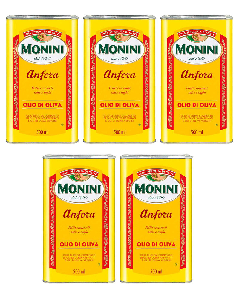 Масло оливковое Monini Анфора ж/б 0.5 л. - 5 шт