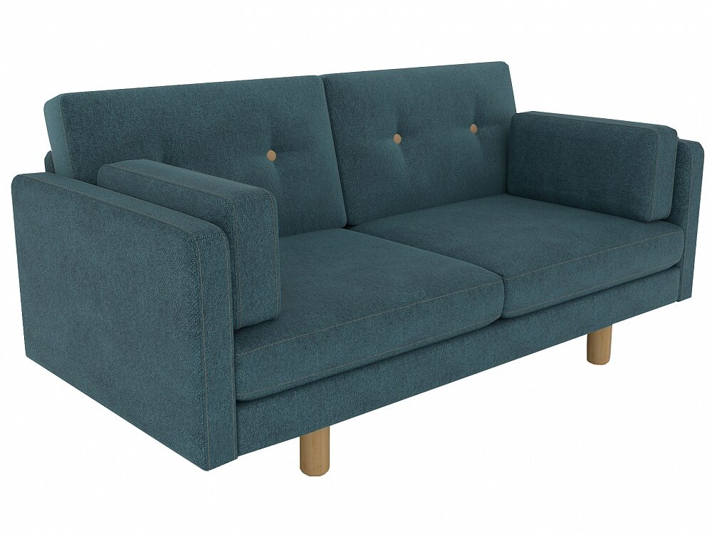 Прямой диван тахта Ингвар М Зеленый 2 нераскладной, 167х80х83 см