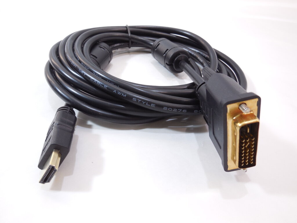 Кабель HDMI шт - DVI шт 3,0м (TV-COM LCG135F-3M)