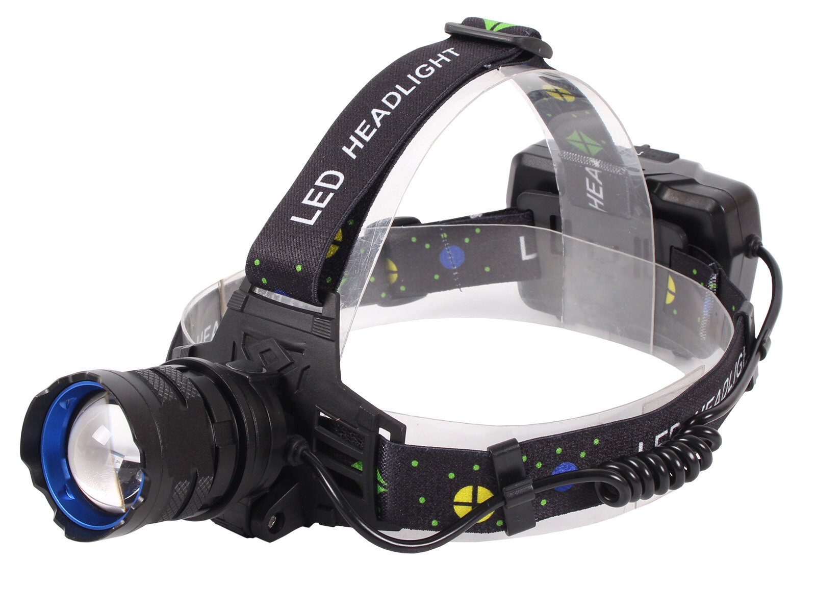 Фонарь налобный светодиодный АКБ USB 2202 YYC-2202-PM10-TG