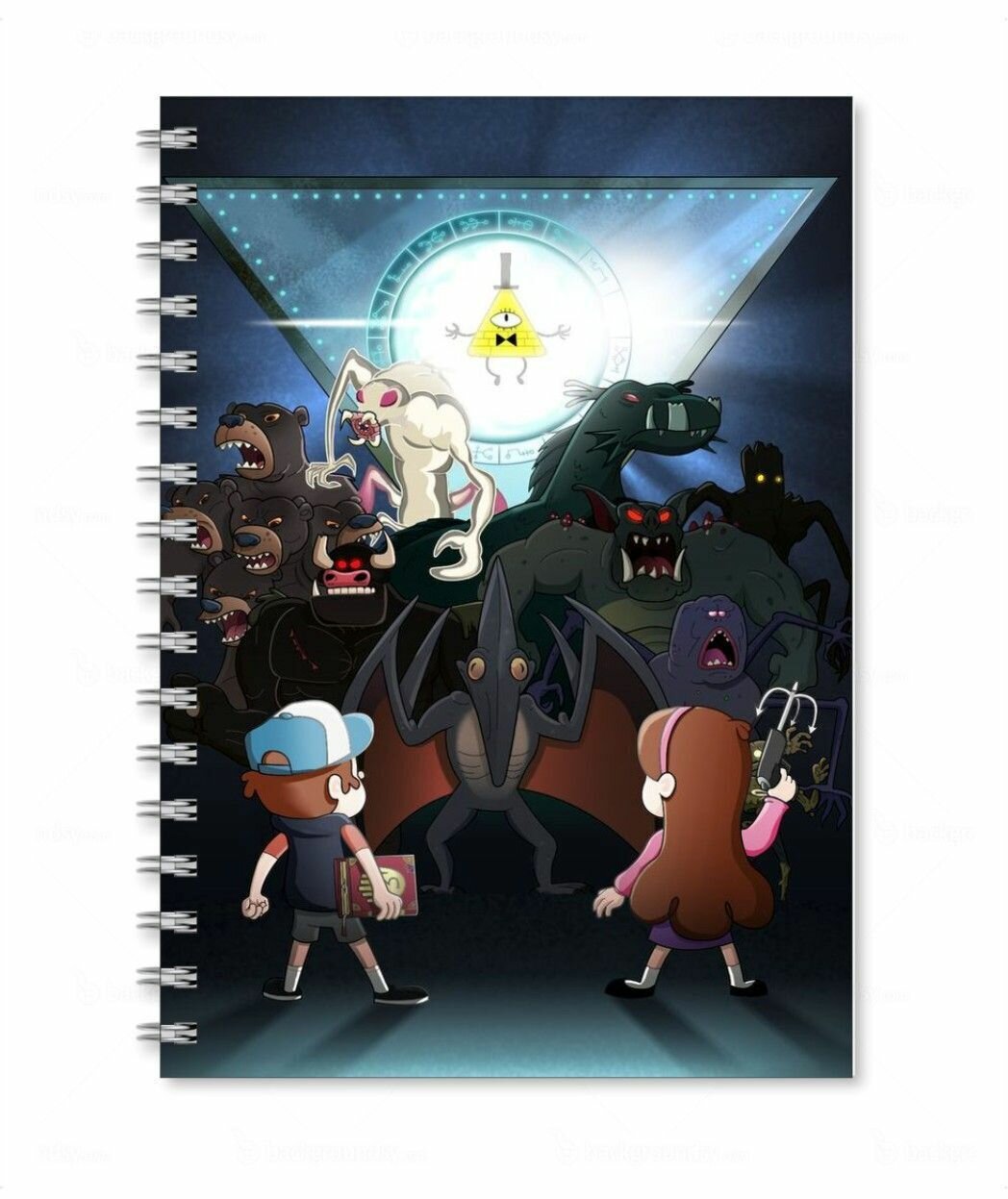 Тетрадь Mewni-Shop формата А5, с принтом "Гравити Фолз" - 27
