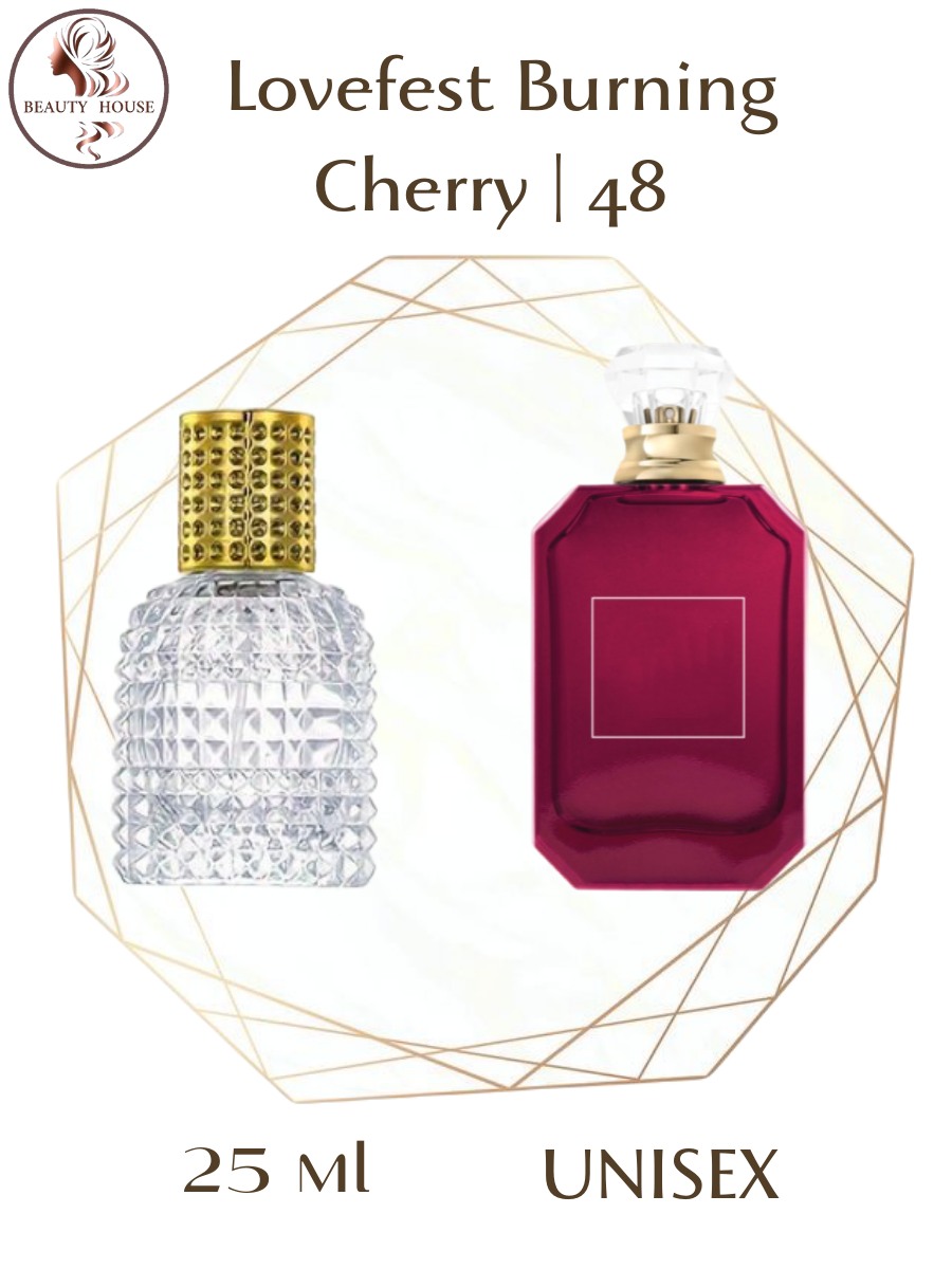 Духи парфюм Lovefest Burning Cherry | 48 спрей 25 мл унисекс, восточные, древесные