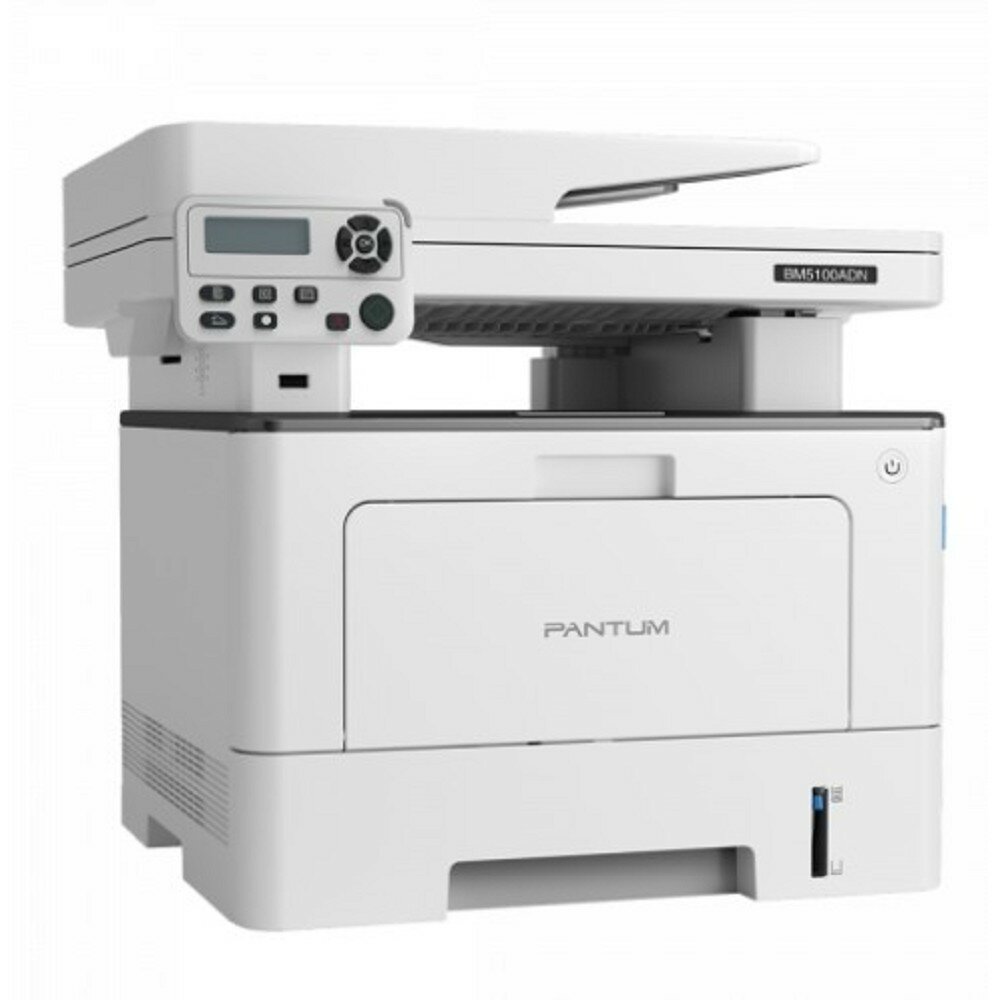 Pantum BM5100ADN МФУ, лазерное ЧБ, A4, C P S, дуплекс, автоподача, A4,40 стр мин,512Mb, LCD, USB2.0, двусторонняя печать, сетевой, DADF