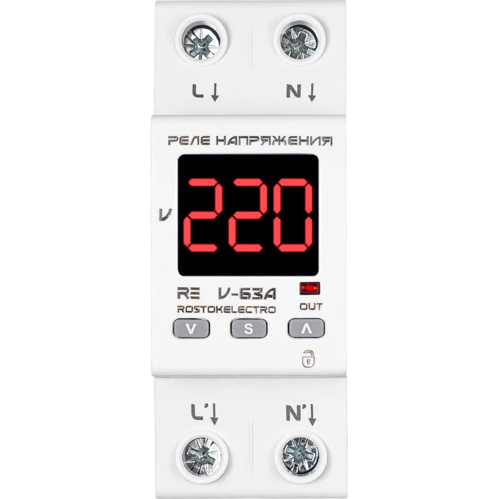 Реле напряжения ROSTOKELECTRO RE V-63A 46-251